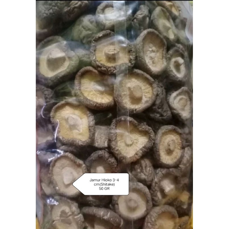 Jual JAMUR HIOKO 3-4 CM/SHINTAKE 50 GR | Shopee Indonesia