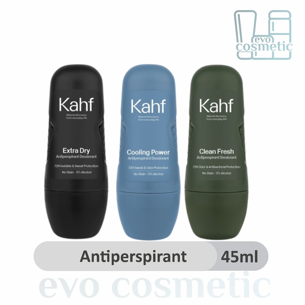 Jual Kahf Antiperspirant Deodorant Roll On 45 ml Cooling Power Clean ...