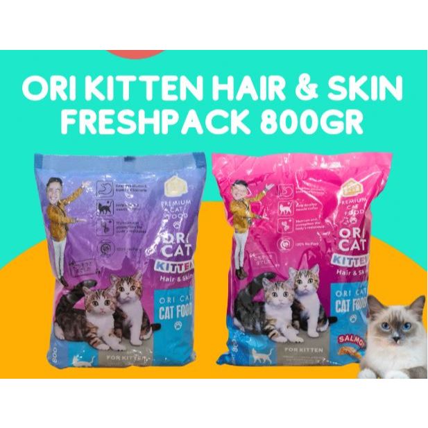 Jual Ori Cat Kitten 800GR Makanan Anak Kucing Oricat Pelet Pakan Food ...