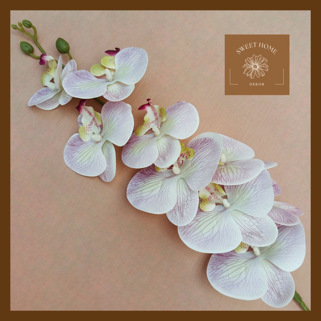 Jual Artificial Orchids Bunga Anggrek Latex Real Touch K9 Premium ...