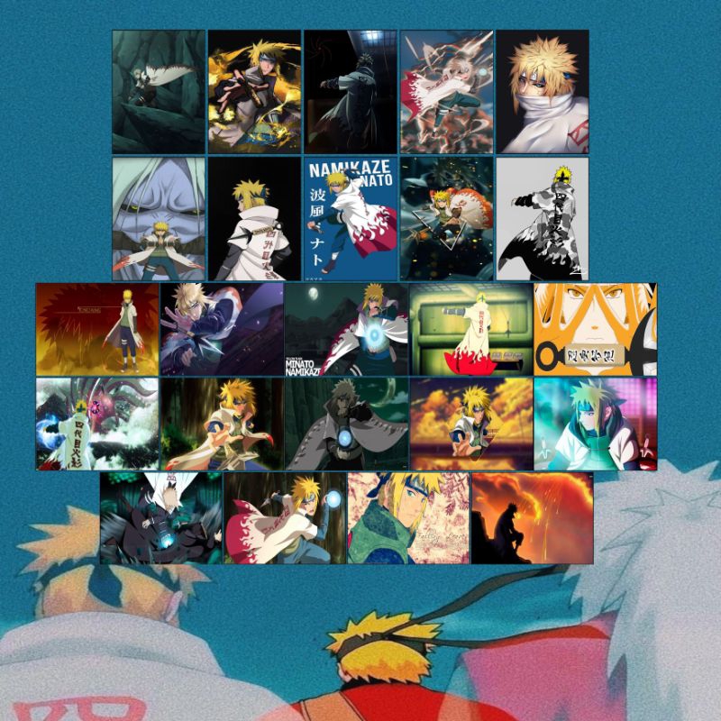 Jual poster anime Minato 24 poster free double type uk A5-A6 | Shopee ...