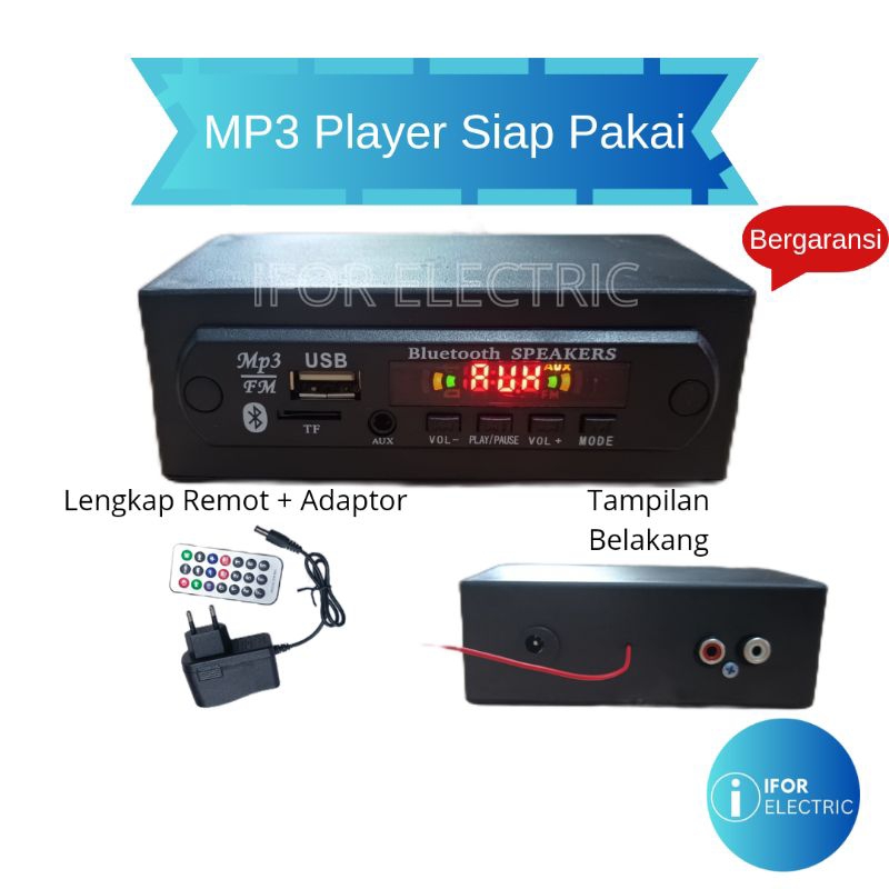 Jual Mp3 Player Bluetooth Siap Pakai Original JQ Music Radio 12 volt ...