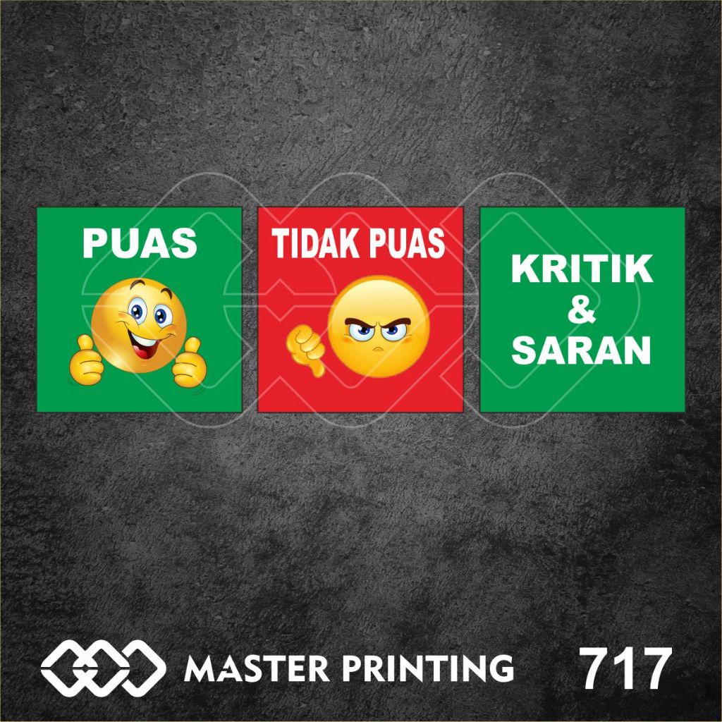 Jual 717 - Stiker Kritik dan Saran, Sticker Vinyl, Tahan Air, Termurah ...