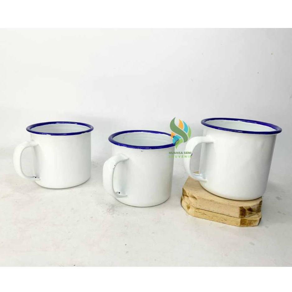 Jual Souvenir Gelas Minum Teh Cangkir Kaleng Enamel 7cm Tumbler Kopi ...