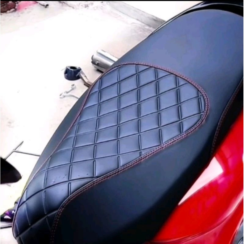 Jual Custom Sarung Kulit Jok Stylo 160 Filano Fazzio Caferacer Motif ...