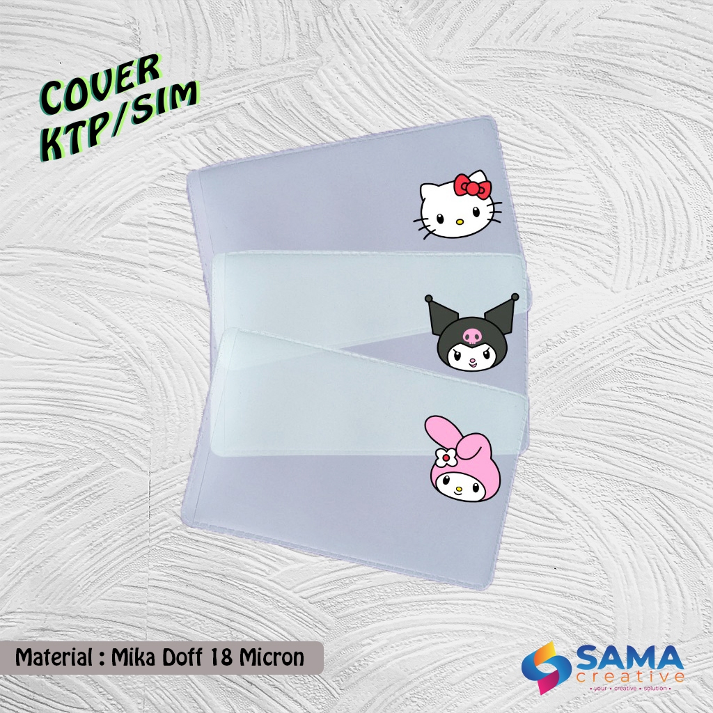 Jual Sanrio - Cover KTP / SIM Karakter Unik - Sarung Plastik Mika Pelindung Kartu Hello Kitty My ...