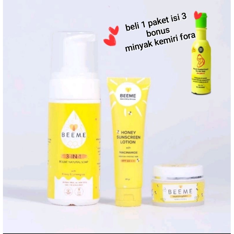 Jual beeme skincare ibu dan anak aman free gift | Shopee Indonesia
