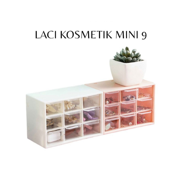 Jual LACI MINI 9 SEKAT LACI KOSMETIK PERHIASAN OBAT-OBATAN SERBAGUNA ...