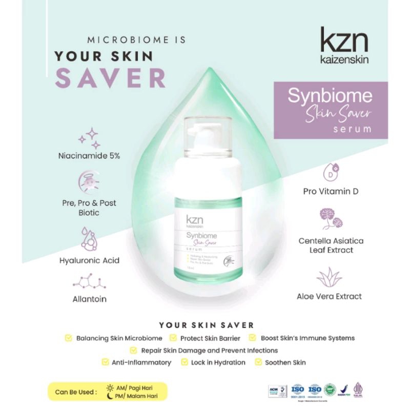 Jual KAIZEN SKIN Synbiome Skin Saver Serum 15ml | Shopee Indonesia