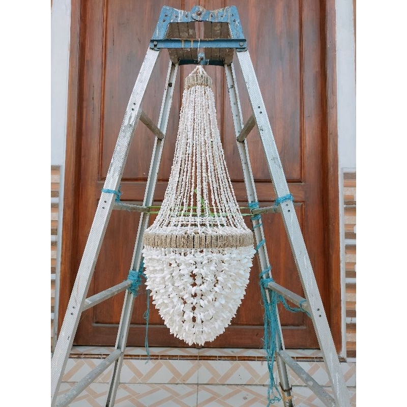 Jual KAP LAMPU MODEL KENDI KERANG DARA 30CM / HIASAN GANTUNG KERANG ...