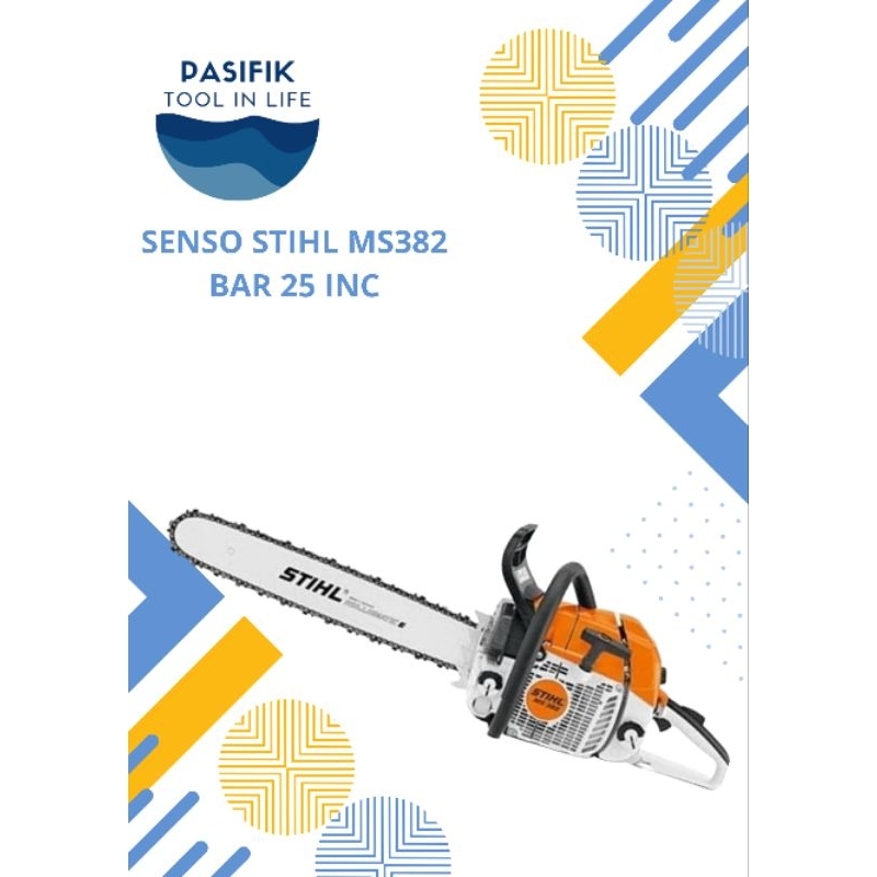 Jual mesin senso / chainsaw MS382 STIHL bar 25 inc mesin senso | Shopee ...