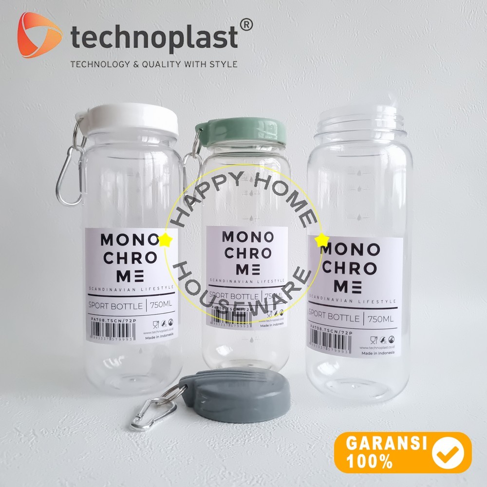Jual TECHNOPLAST Monochrome Bottle Sport 750ml Botol Air Minum ...