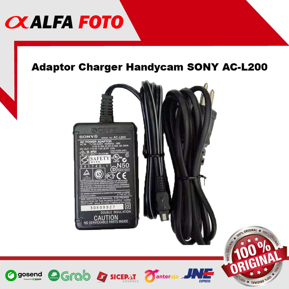 Jual Adaptor Charger Handycam SONY Ac-L200B aka Ac-L200 aka AC L 200 ...