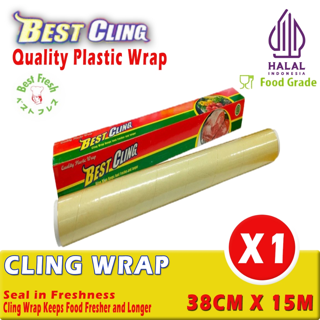 Jual BEST CLING Plastic Wrap 38cm x 15m | Plastik Makanan / Food ...