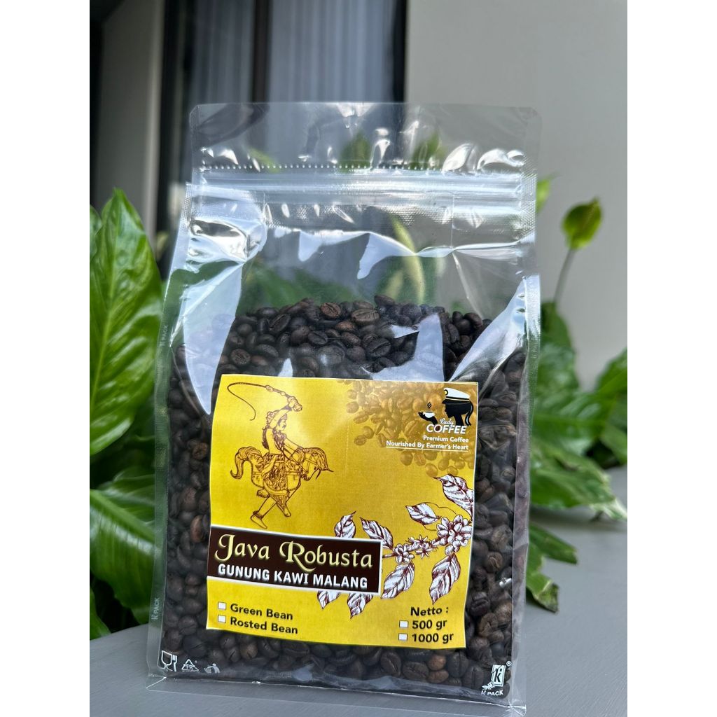 Jual Java Robusta Kopi Roasted Asli Gunung Kawi 500 gr 100% Tanpa ...