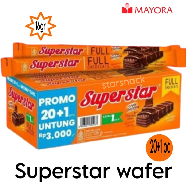 Jual Superstar Wafer coklat box isi 20pc | Shopee Indonesia