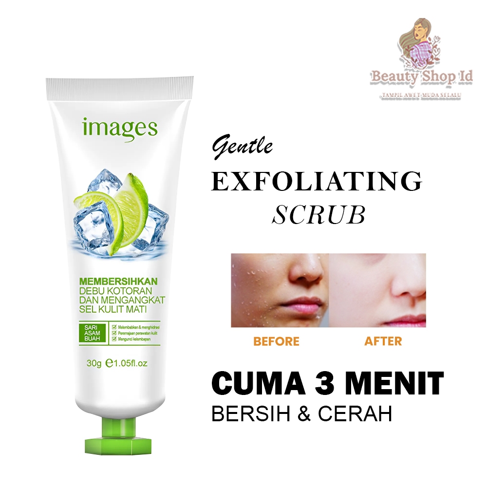 Jual Images Exfoliating Gel 30gr Mengangkat Sel Kulit Mati Skincare Peeling Face Scrub ...