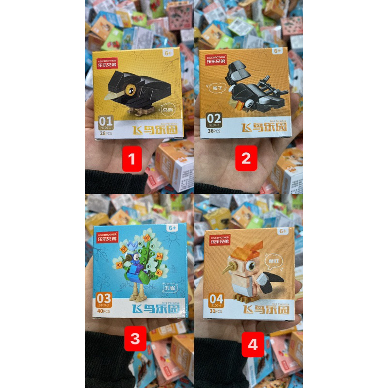 Jual Burung Mainan Animal Bricks Bird Blok Flamingo Susun Block Anak ...