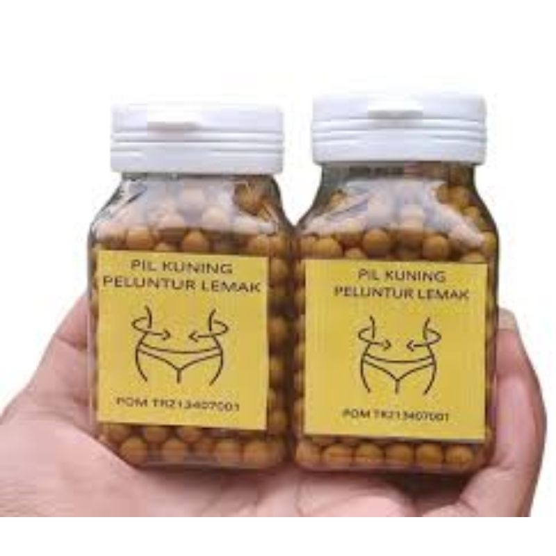 Jual pil kuning jamu herbal kunyit temulawak pelangsing badan dan ...