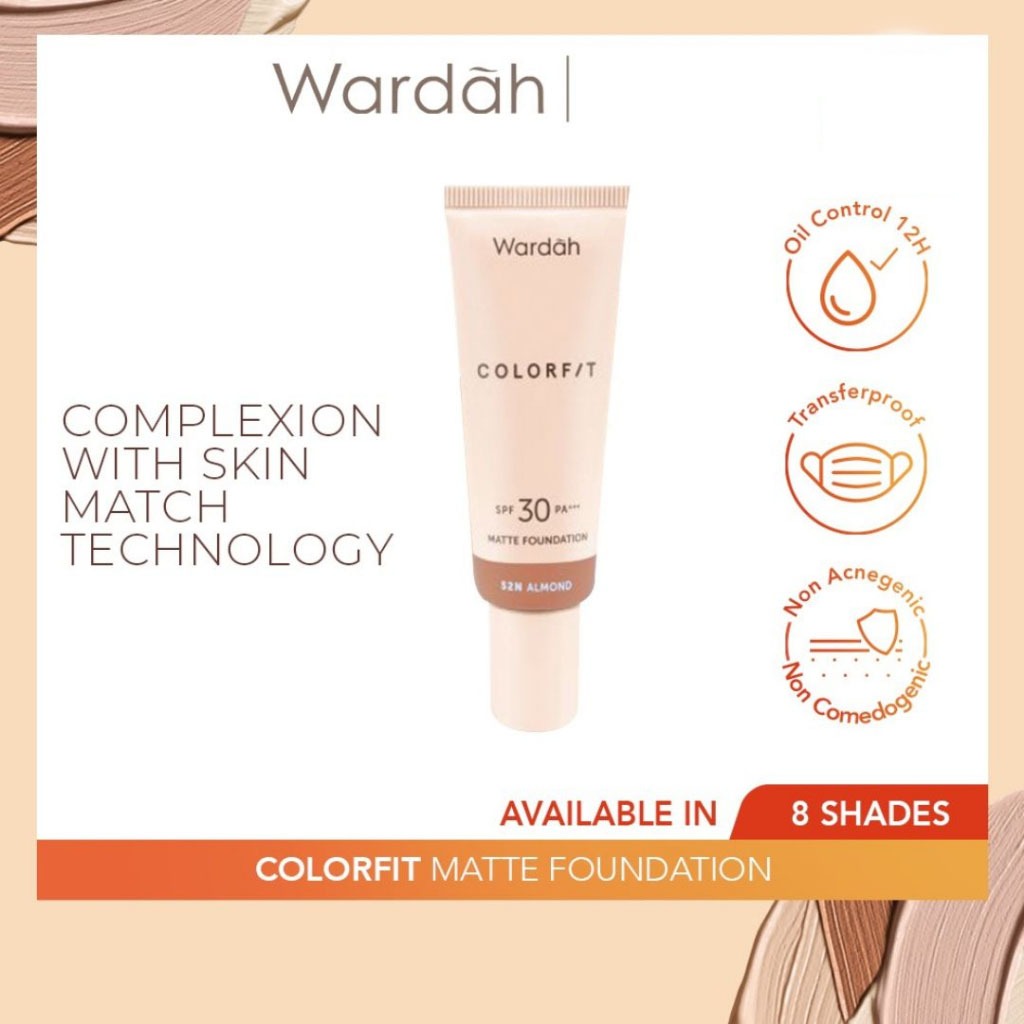 Jual Wardah Original Wardah Colorfit Matte Foundation SPF 30 PA+++ 25ml ...