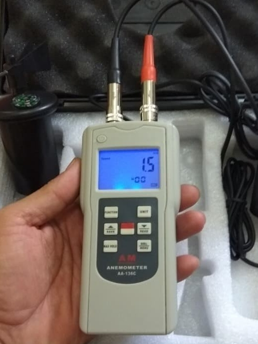 Jual Digital Anemometer Wind Speed Meter Three Cup Model AA-136C ...