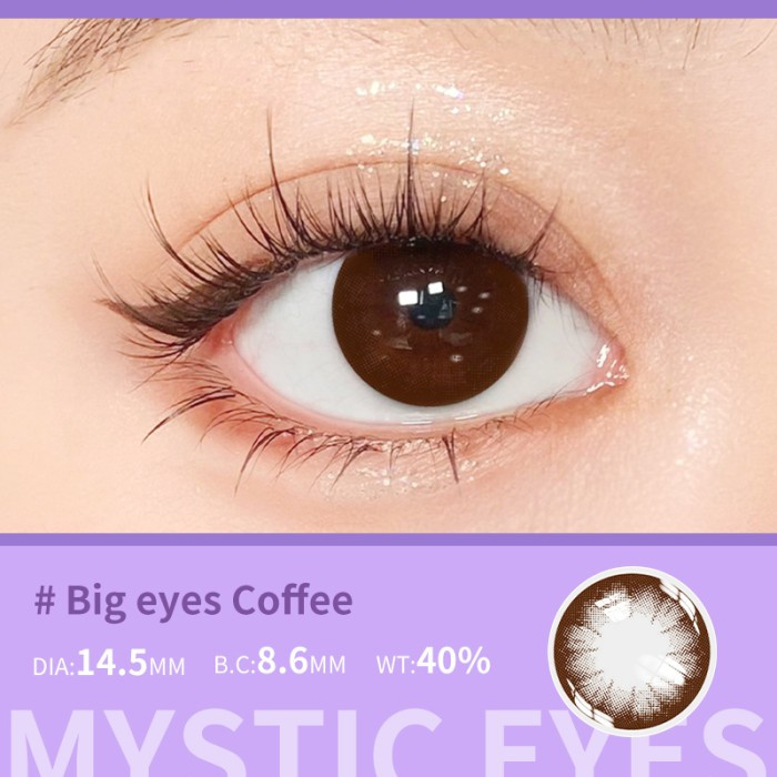 Jual Mysticeyes Softlens Colored Contact Lenses BIG EYES Coffee ...