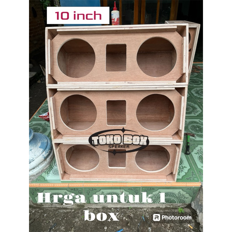 Jual BOX SPEAKER LINE ARRAY 10 INCH DOUBLE PLUS TWEETER TRIPLEK 12 mm ...