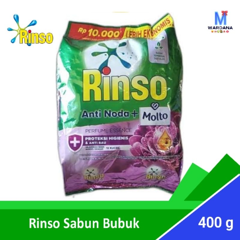 Jual Sabun Rinso Anti Noda Plus Molto Kemasan Ekonomis 400 gr | Shopee ...