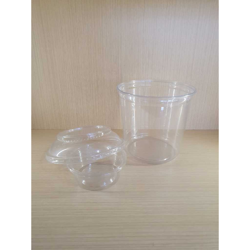 Jual DELI ROUND CONTAINER 24 OZ + INNER CUP 3 OZ + DOUBLE LOCK LID ...