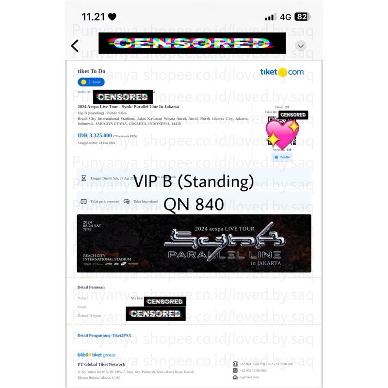 Jual Tiket Aespa Live Tour VIP B (Standing dan Soundcheck) Synk Jakarta ...