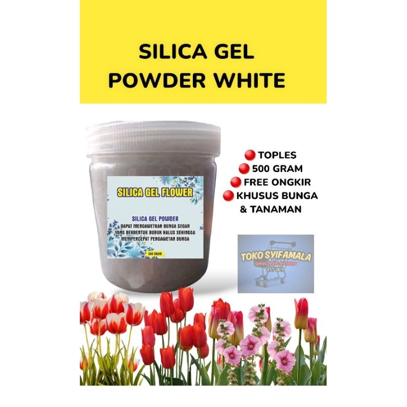 Jual Silica Gel Powder Flower Pengawet Bunga 500 gram Termurah | Shopee ...
