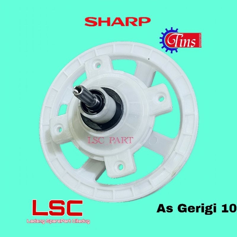 Jual Tins Gear Box Mesin Cuci Sharp 2 Tabung 14 Kg Girbok GearBox Gear ...