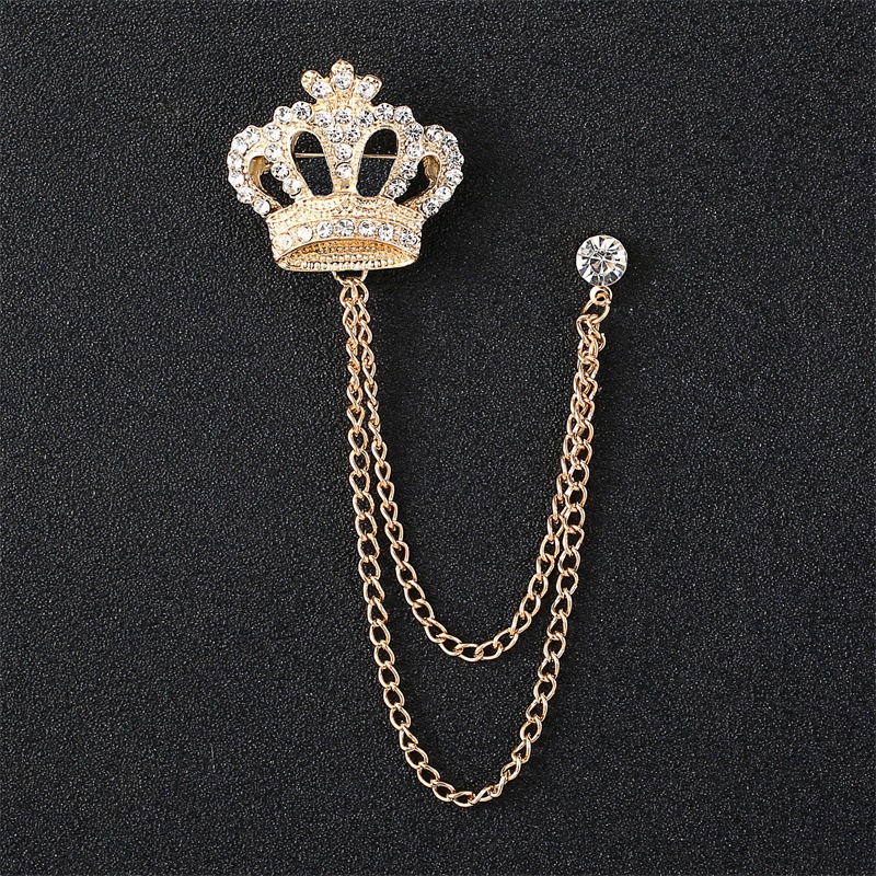 Jual KIAMA - Lapel Pin Bros Jas Wedding Vintage Crown - Aksesoris Pin ...