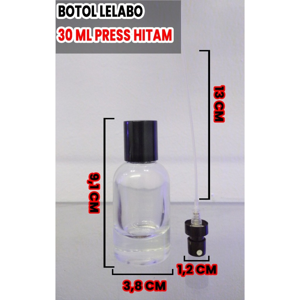 Jual Botol Parfum Kosong Lelabo 30ml type press/silver/hitam/Bottle ...