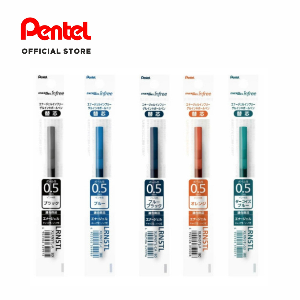 Jual Refill Pentel for Energel Pen Pulpen 0.5mm - XLRN5TL Set 2 | Isi ...