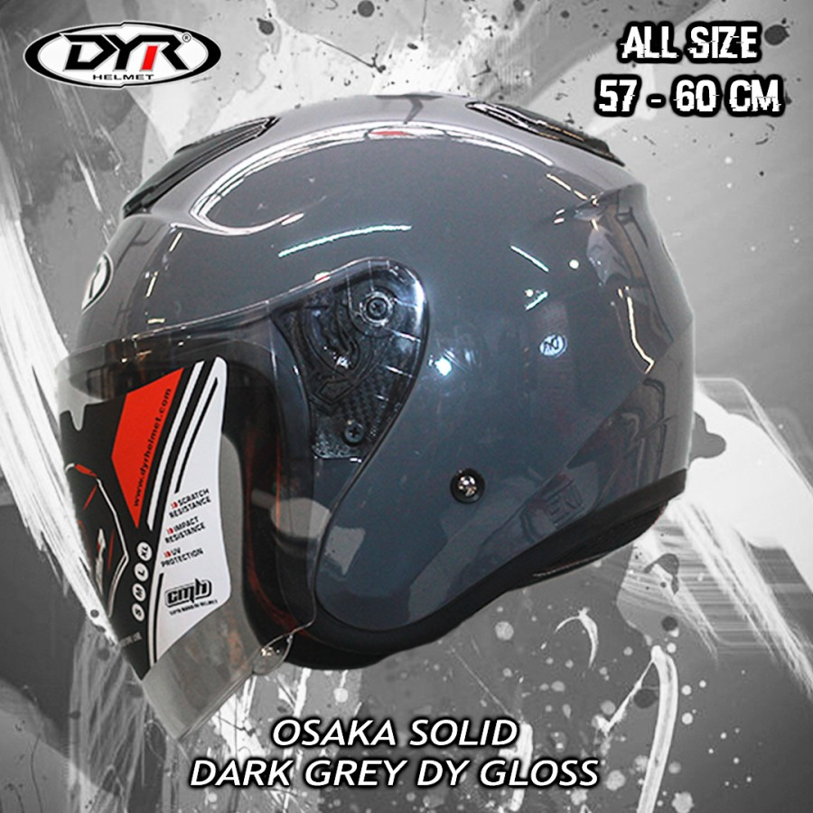 Jual Helm DYR Osaka Solid Half Face Helmet | Shopee Indonesia