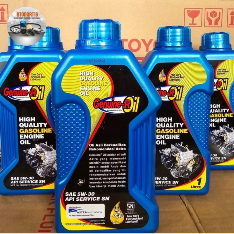 Jual Oli Mesin Astra " Genuine R Oil " SAE 5W-30 API Service SN 1 Liter Original | Shopee Indonesia