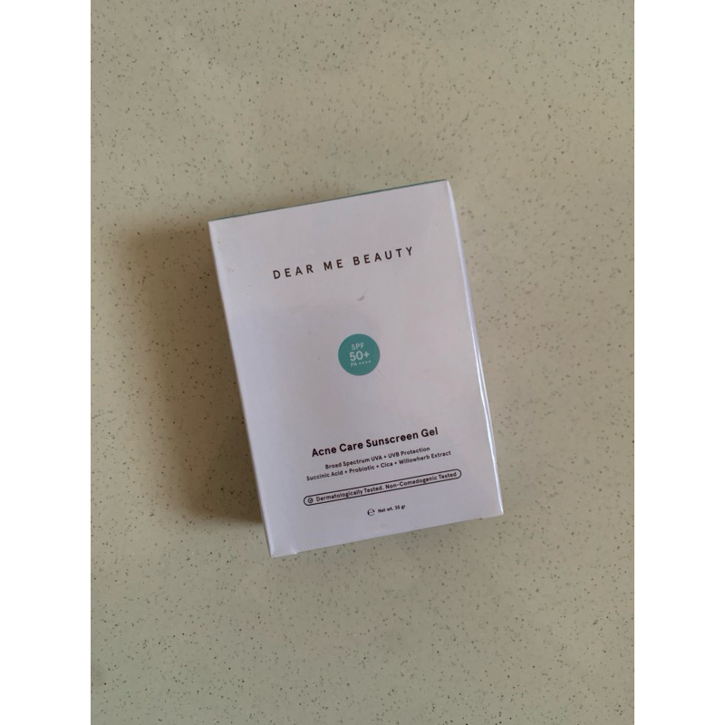 Jual [New] Dear Me Beauty Acne Care Sunscreen Gel 35gr | Shopee Indonesia