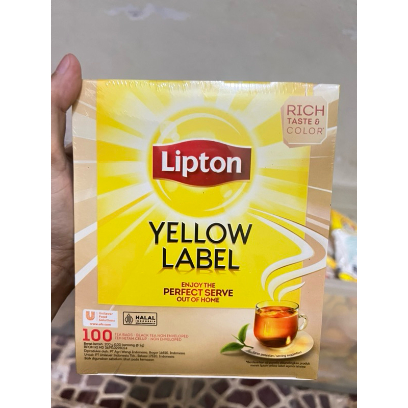 Jual Teh Lipton yellow label/teh lipton black tea non enveloped/teh ...