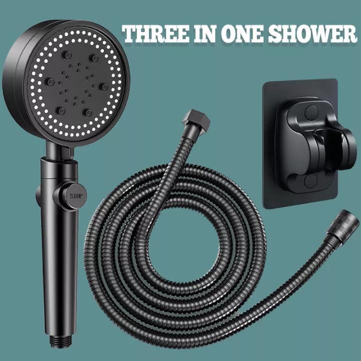 Jual Hitam Premium Pancuran Tangan Portable Kamar Mandi Shower Hitam ...