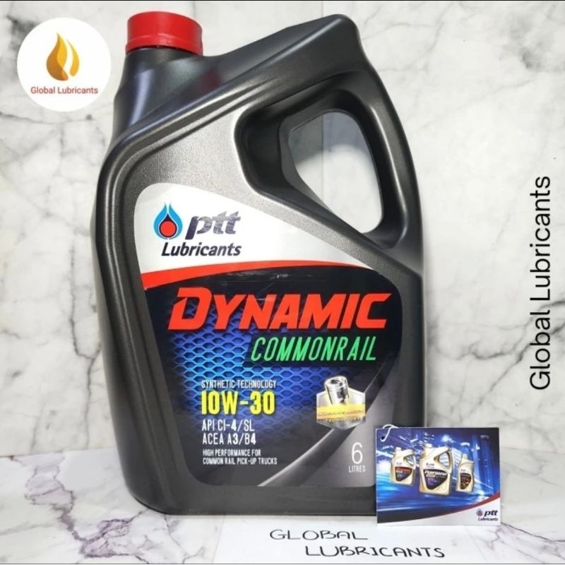 Jual PTT Dynamic Commonrail 10W-30 10W 30 6 Liter (Oli Diesel/ Bensin Synthetic) | Shopee Indonesia