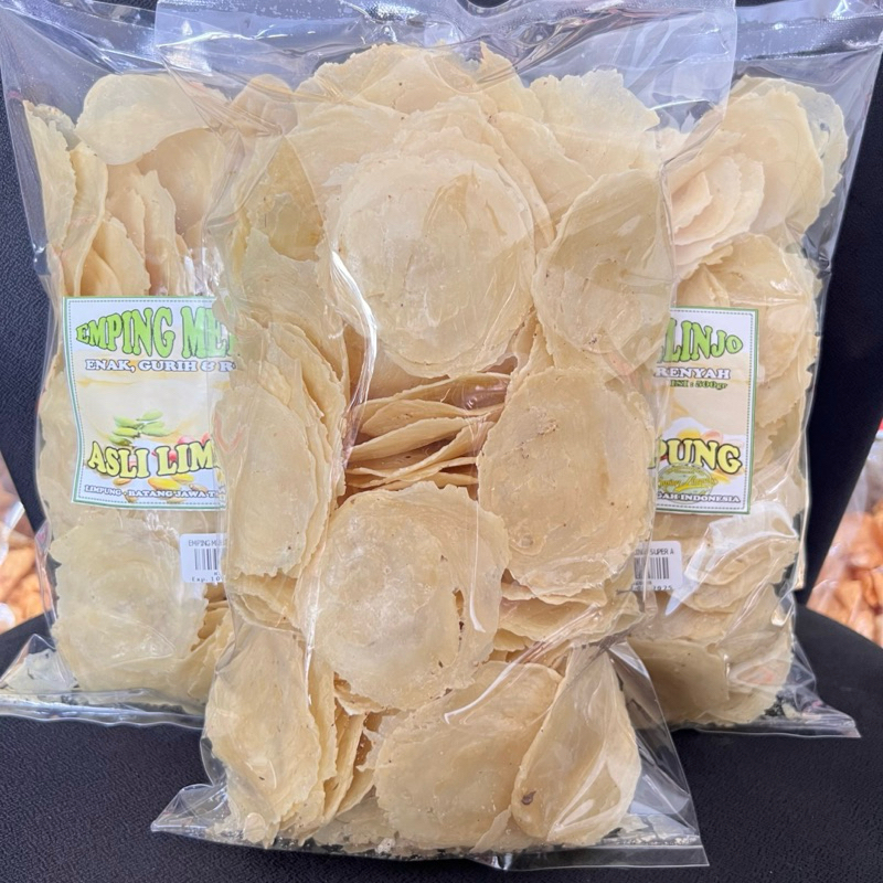 Jual Emping Melinjo Mentah 500gr Ukuran Sedang LB Kualitas Super Gread ...