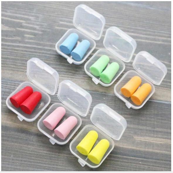 Jual Penutup Telinga Ear Plug Dengan Kotak Penyimpanan Bening Mini Box ...