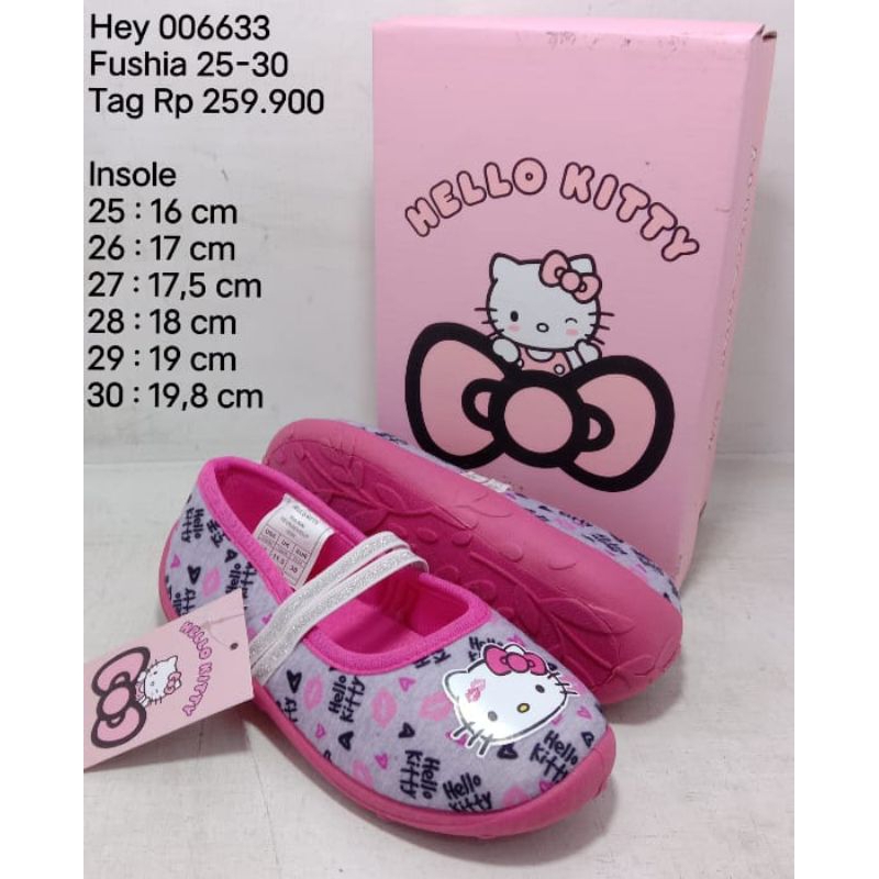 Jual (Size 25-30) SEPATU ANAK SANRIO HELLO KITTY ORIGINAL | Shopee ...