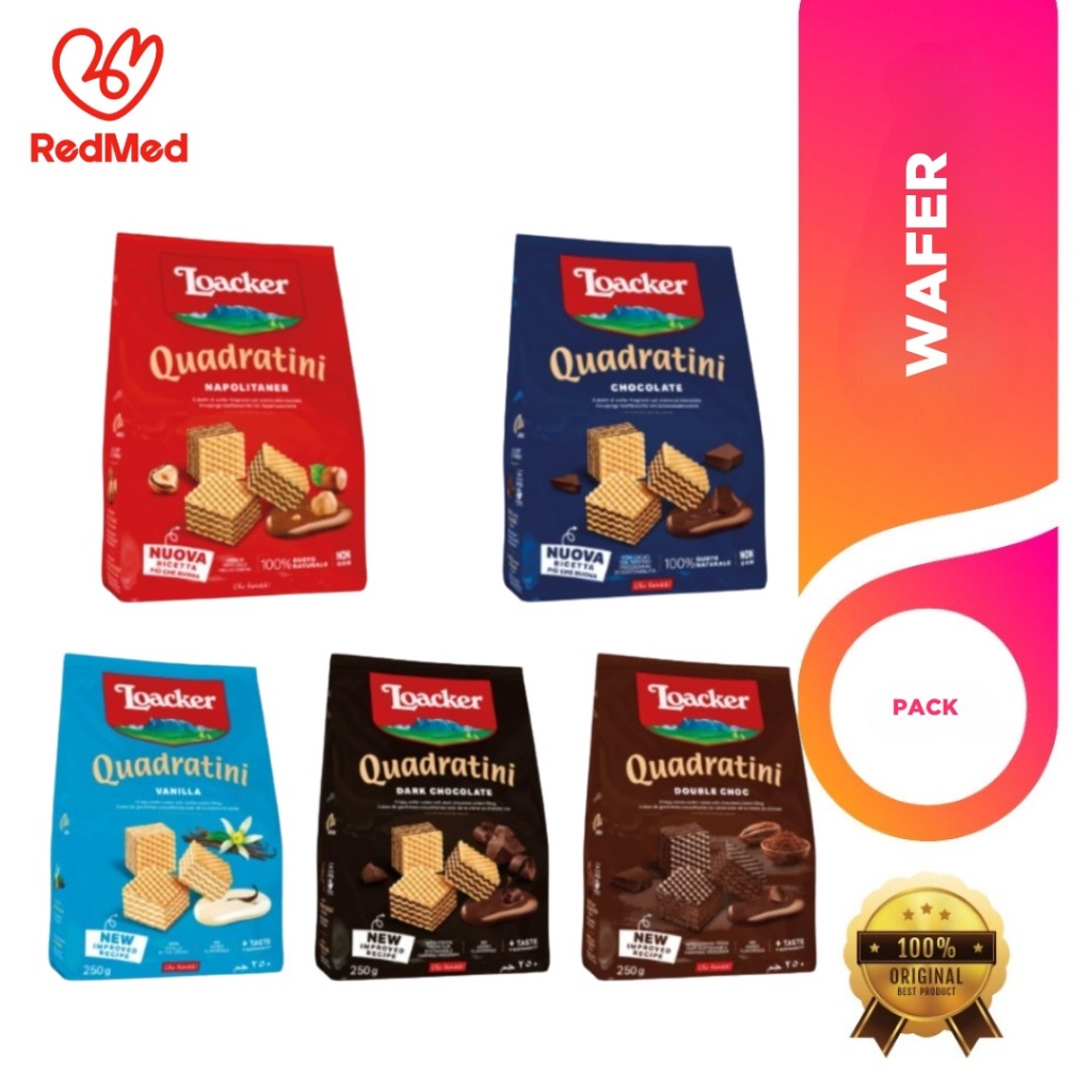 Jual LOACKER QUADRATINI WAFER 125GR | Shopee Indonesia