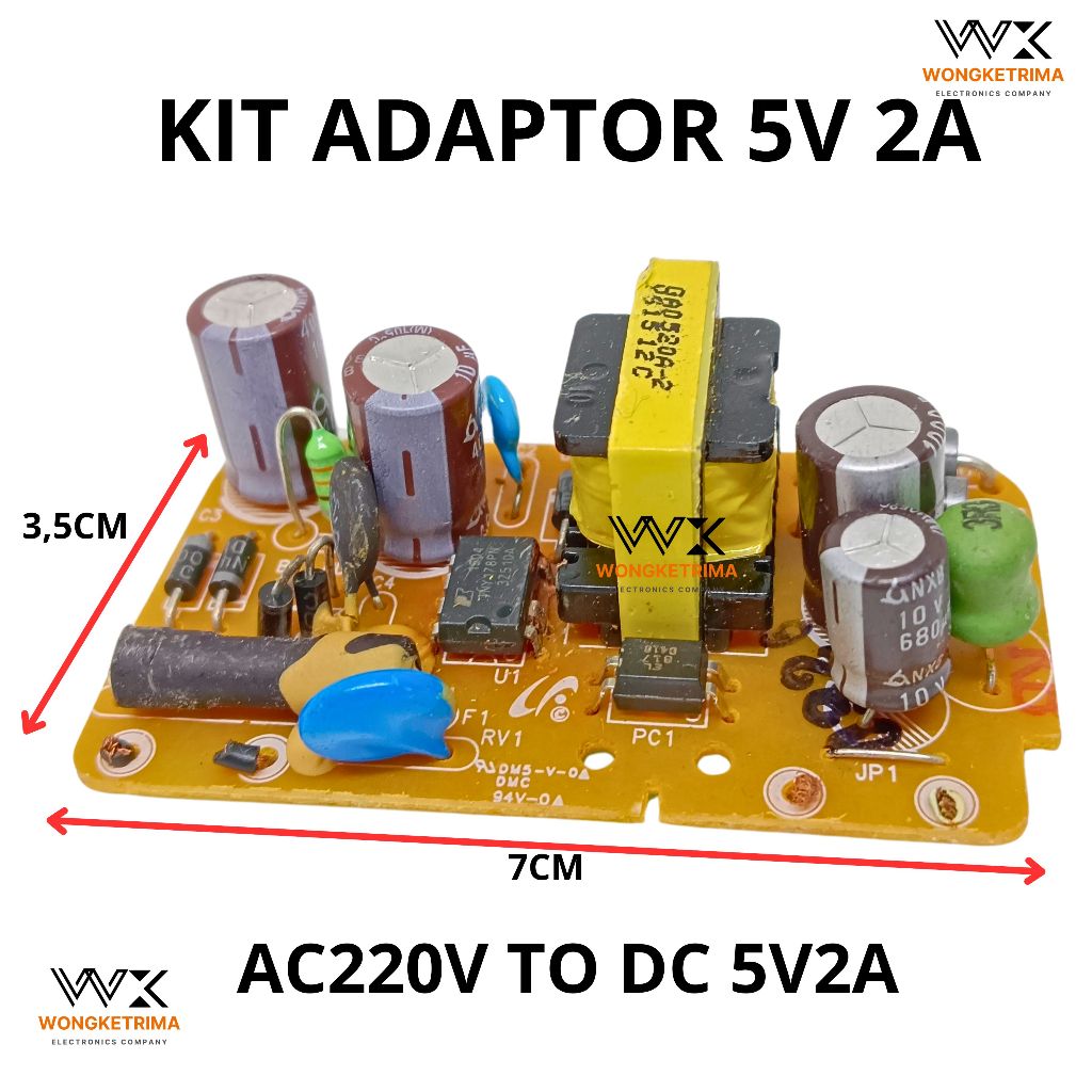 Jual KIT ADAPTOR 5VOLT 2AMPER POWER SUPPLY 5V 2A SMPS 5 VOLT 2 AMPER | Shopee Indonesia