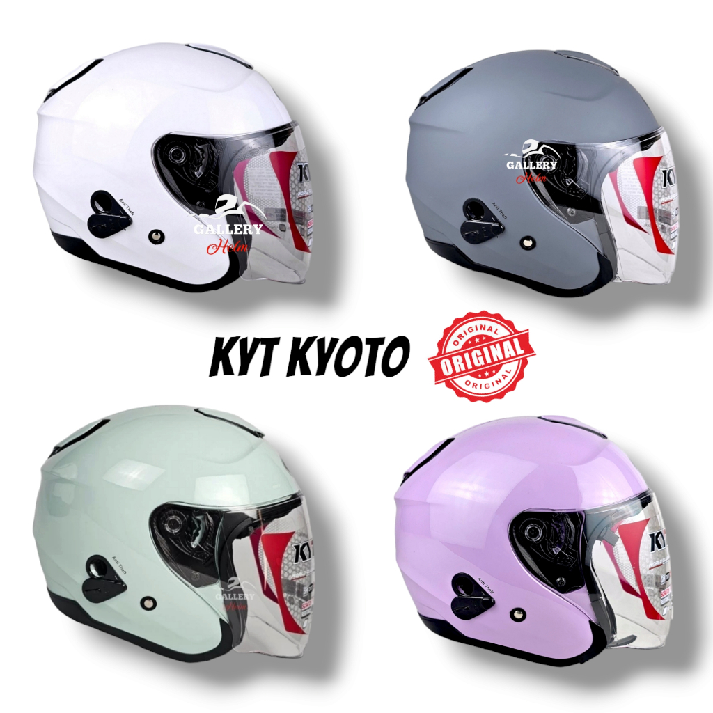 Jual HELM KYT KYOTO PUTIH ORIGINAL | HELM KYOTO HALF FACE | Shopee ...