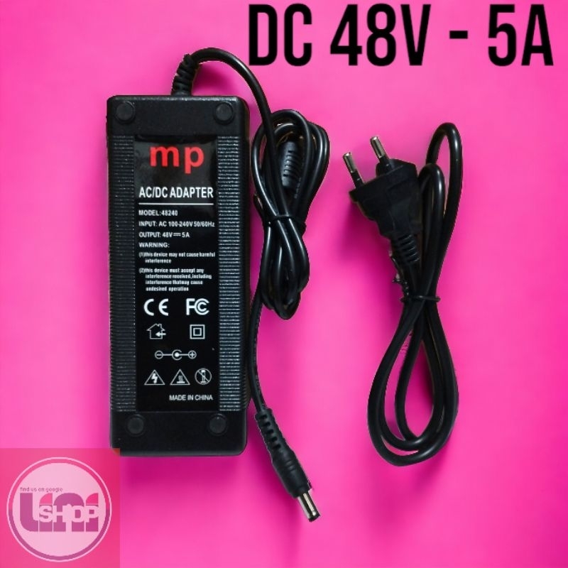 Jual Adaptor Charger DC 48V - 2A / 48v - 3A / 48V - 5A Power mikrotik ...
