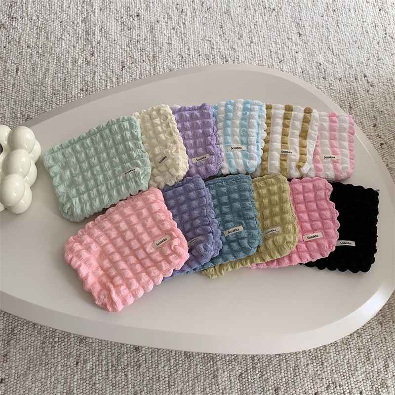 Jual Pouch Puffy kain Pouch serbaguna Tas kosmetik Travel pouch besar ...