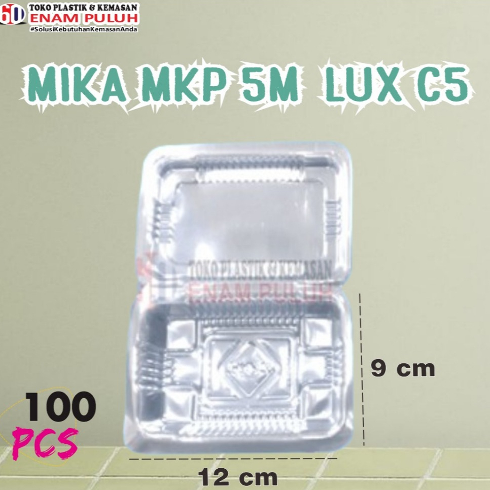Jual MIKA 5M / Plastik Mika Kue / Mika Nasi Kuning Kecil Ukuran 12cmx ...